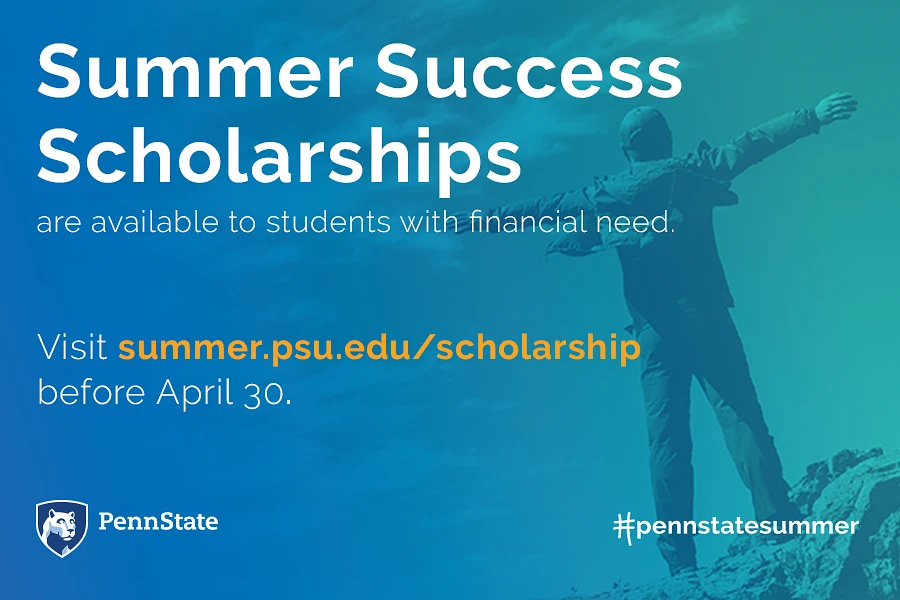 Summer Success Scholarship can | The Penn State Parent & Family Hub